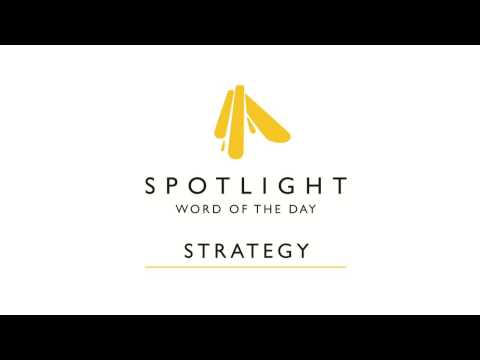 Strategy | Spotlight Word of the Day