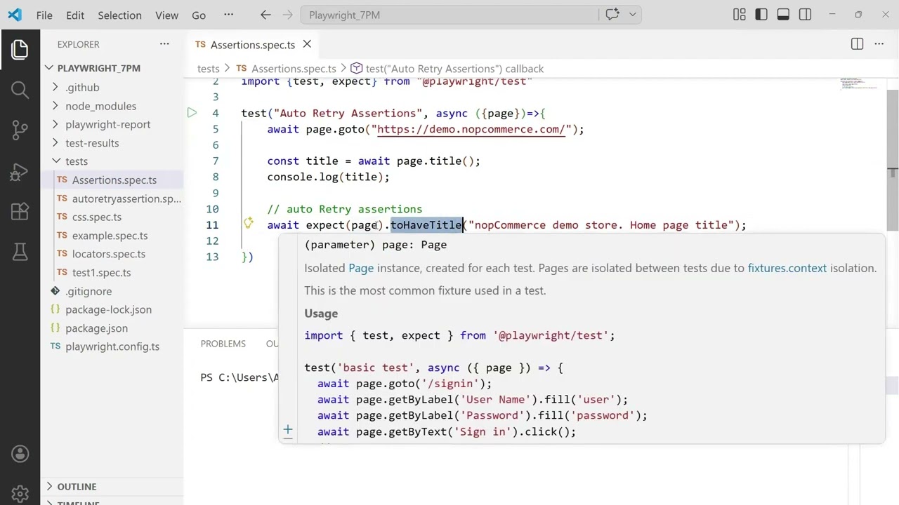 Playwright Assertions Tutorial | expect() Explained with Real-Time Examples