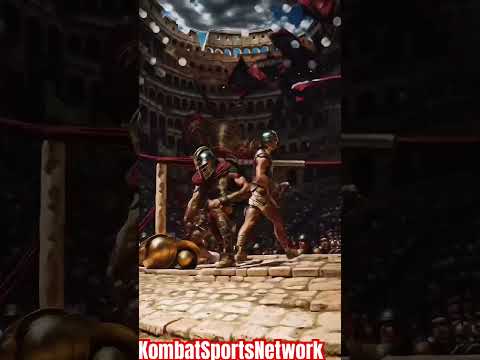 Spartan Micheal Chandler knocksout Tony Ferguson in colloseum #aiart #ai #mma #ufc #boxing #sports