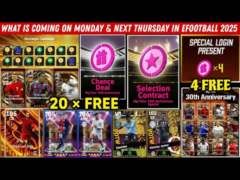 Free 104 Bigtime: What is coming on Monday & Next Thursday in eFootball 2025, Free Showtime & Coins