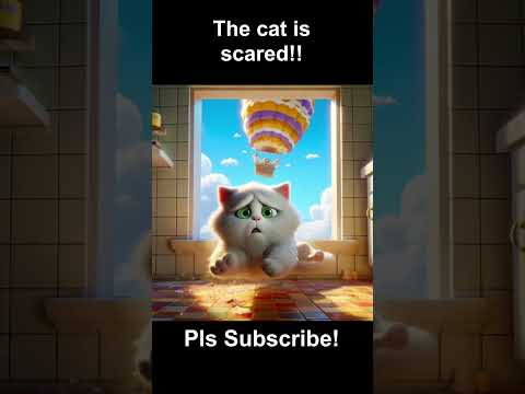 A sad cat who just wants to eat icecream #cute #cat #chatgpt #aiart #ai #shorts