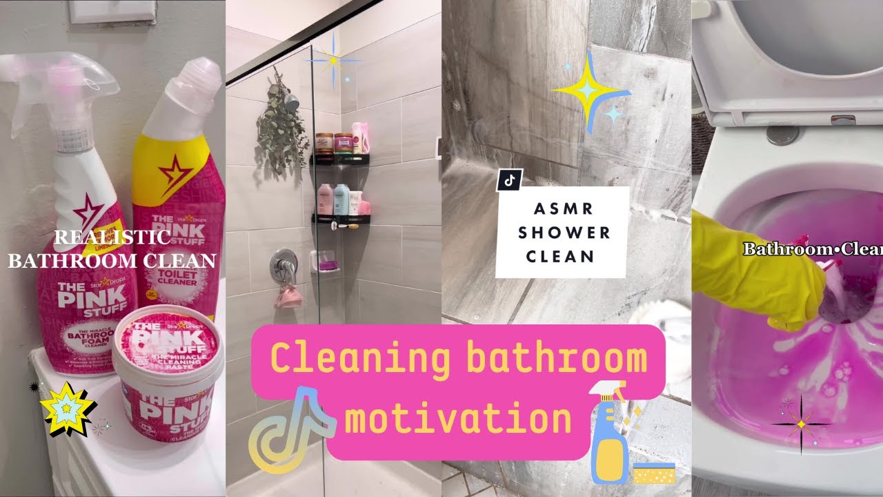 Cleaning bathroom motivation, ASMR || tiktok compilation ✨🛁