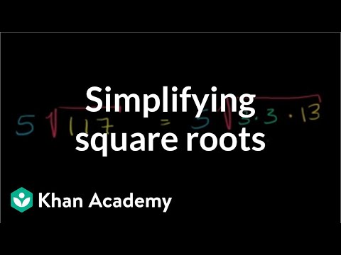 Simplifying square roots | Exponents, radicals, and scientific notation | Pre-Algebra | Khan Academy