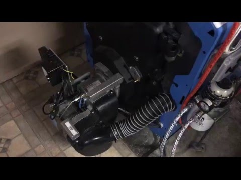 Buderus G125BE Burner running combustion test