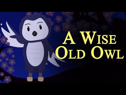 A Wise Old Owl|Nursery Rhymes|English Rhymes|Kids Songs|Kids Rhymes|Watch and Learn