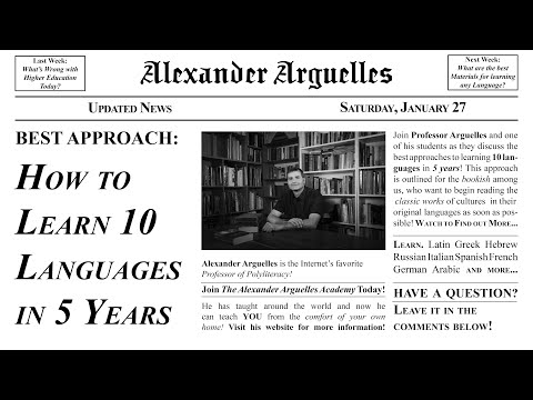 How to Learn 10 Languages in 5 Years
