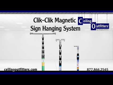 Quick Demo: Clik-Clik™ Magnetic Sign Hanging System