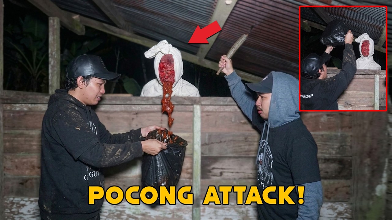 MECEKAM! DI SERANG PCONG PUTIH, AKIBAT KITA PINDAHKAN DI RUMAH POCONG MERAH!