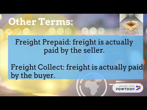 Accounting for FREIGHT Charges