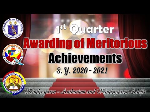 1st Virtual Awarding Ceremony of Meritorious Achievements