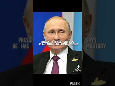 Russia President PUTIN ordered the military to alert their NUCLEAR WEAPONS