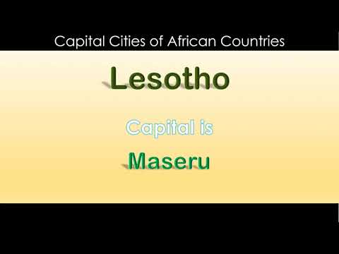 Lesotho - This Country from African Continent has the Capital as Maseru