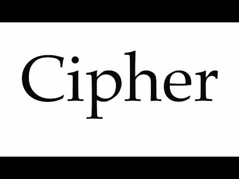 How to Pronounce Cipher