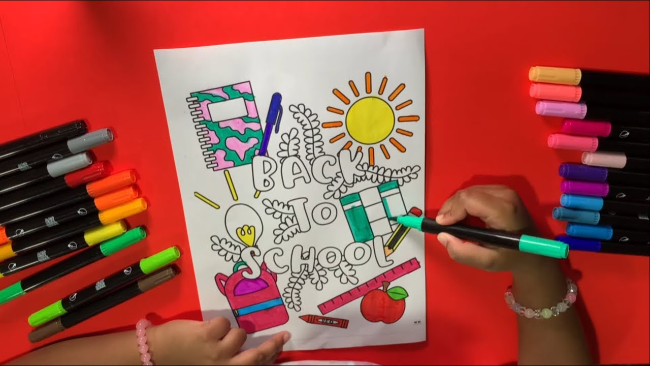 Watch This Back To School Coloring Page Come Alive!