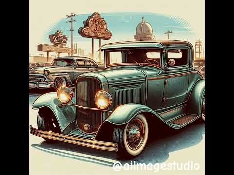 Retro Rides: Gleaming '50s Classics in Ultra HD.