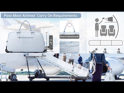 Travel, Weekender Bag with Shoe Compartment, Carry On Overnight Bag for Women check description