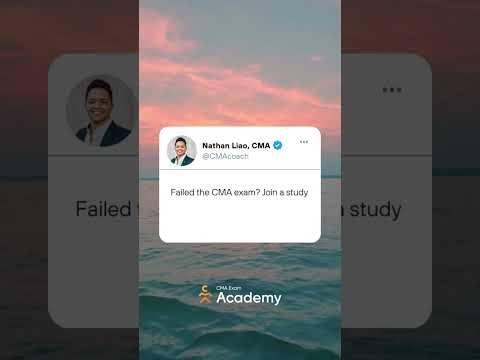 Failed the CMA exam? Join a study group or find a study buddy.