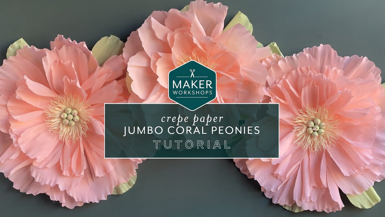 How to Make a DIY Jumbo Crepe Paper Peony Flower