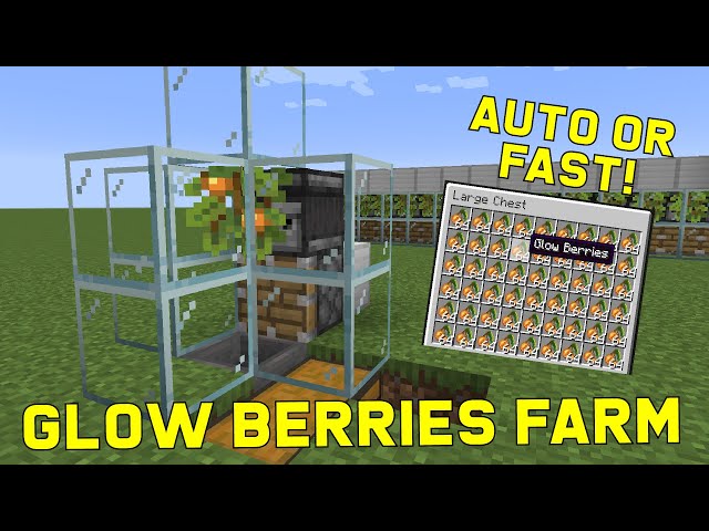 How to build a glow berry farm in Minecraft (2022)