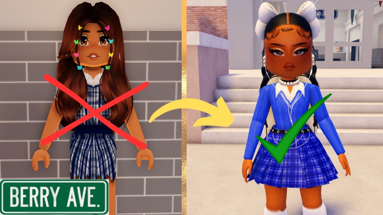 RECREATING *BERRY AVENUE HIGHSCHOOL* UNIFORM!!