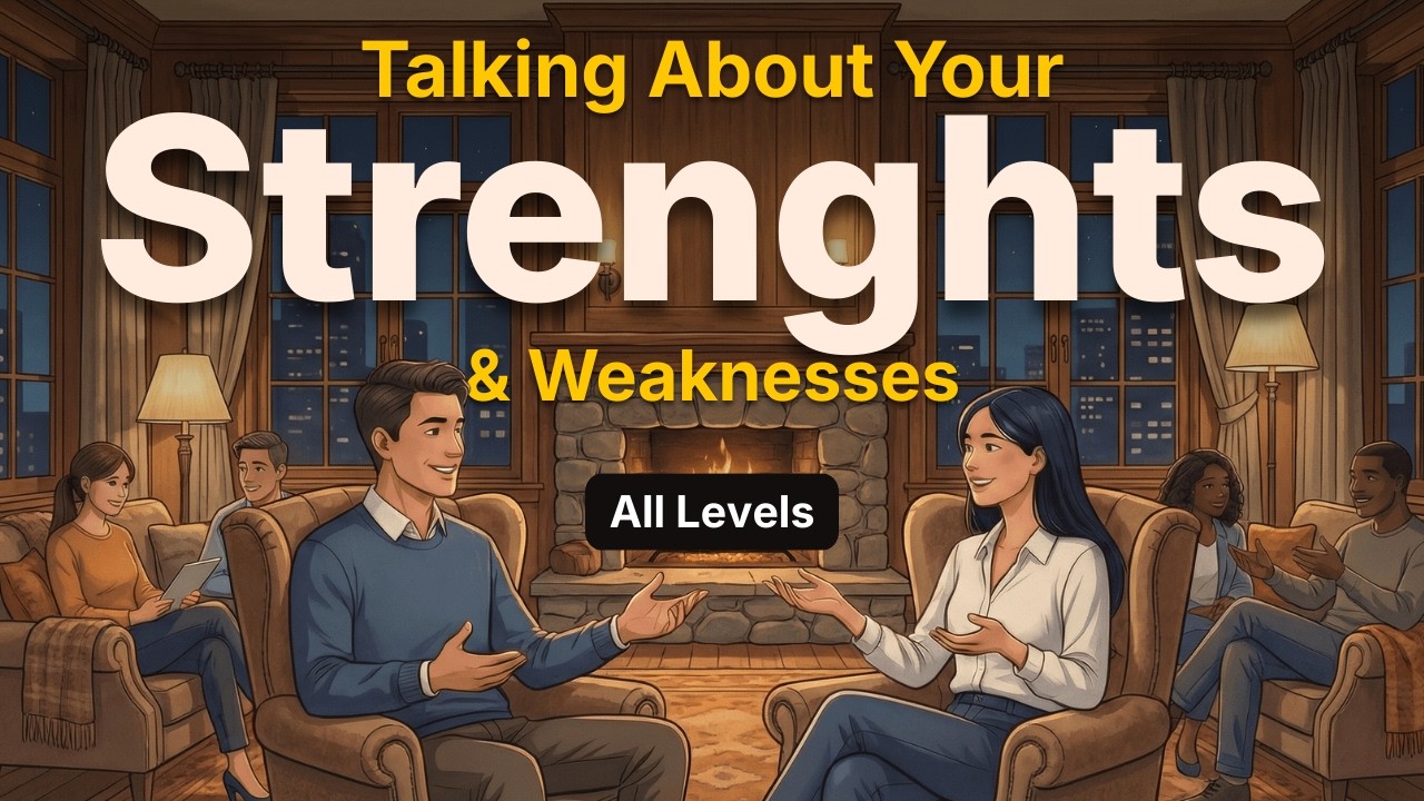 How to Talk About Your Strengths & Weaknesses in English | Speaking Practice | Shadowing