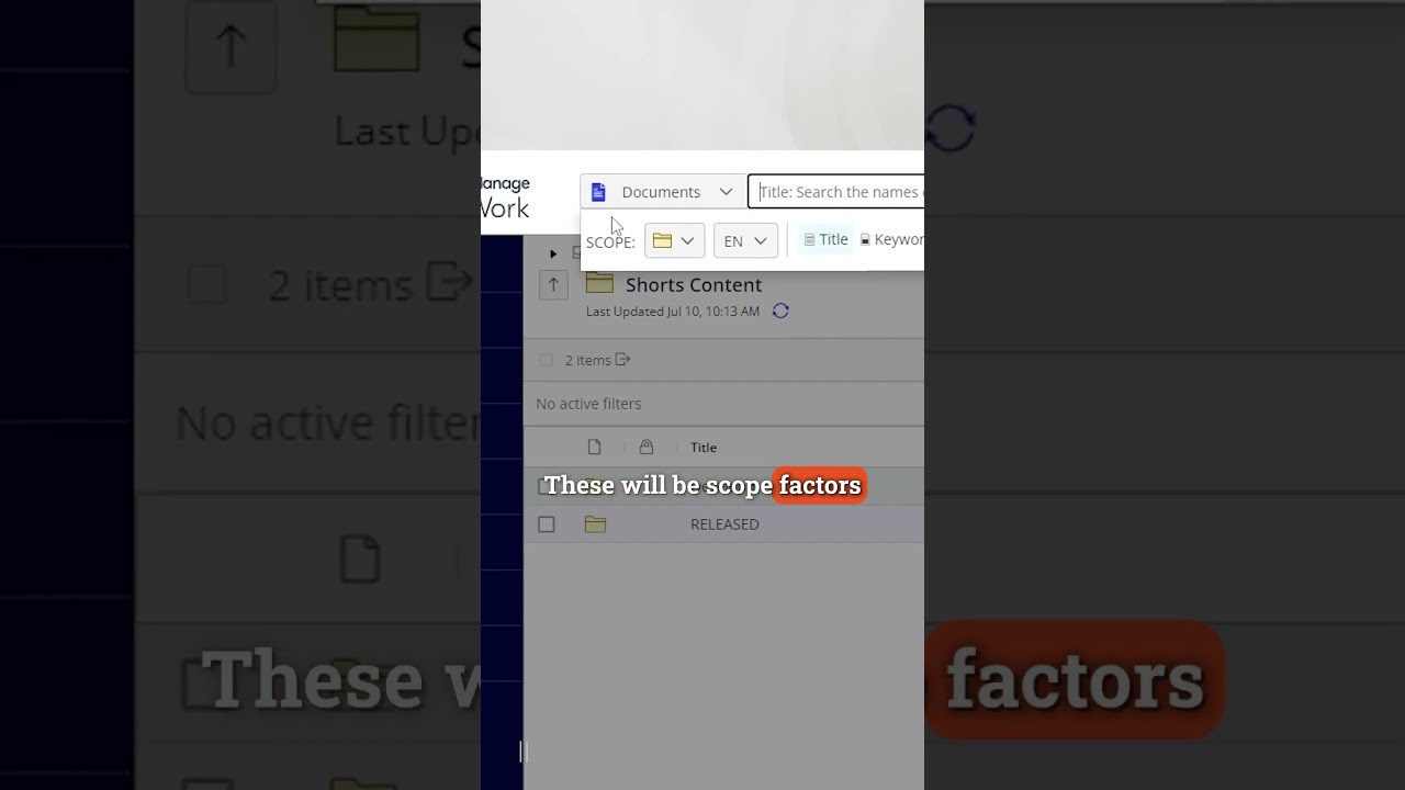 Searching for Documents in iManage Work 10