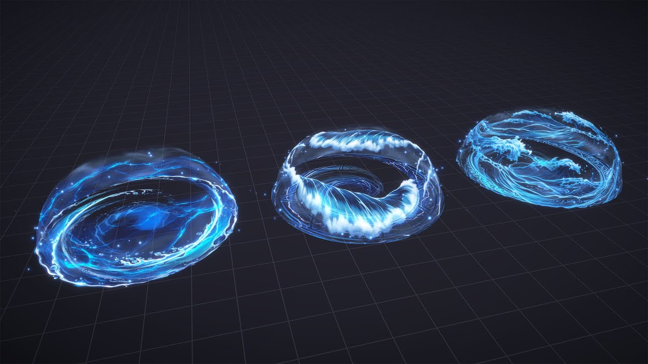Stylized Water Spell VFX for Unity