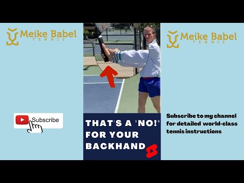 Full #tennisbackhand tutorial link below #tennistechnique #tenniscoaching
