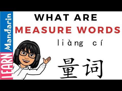 Measure word in Mandarin : Easy introduction