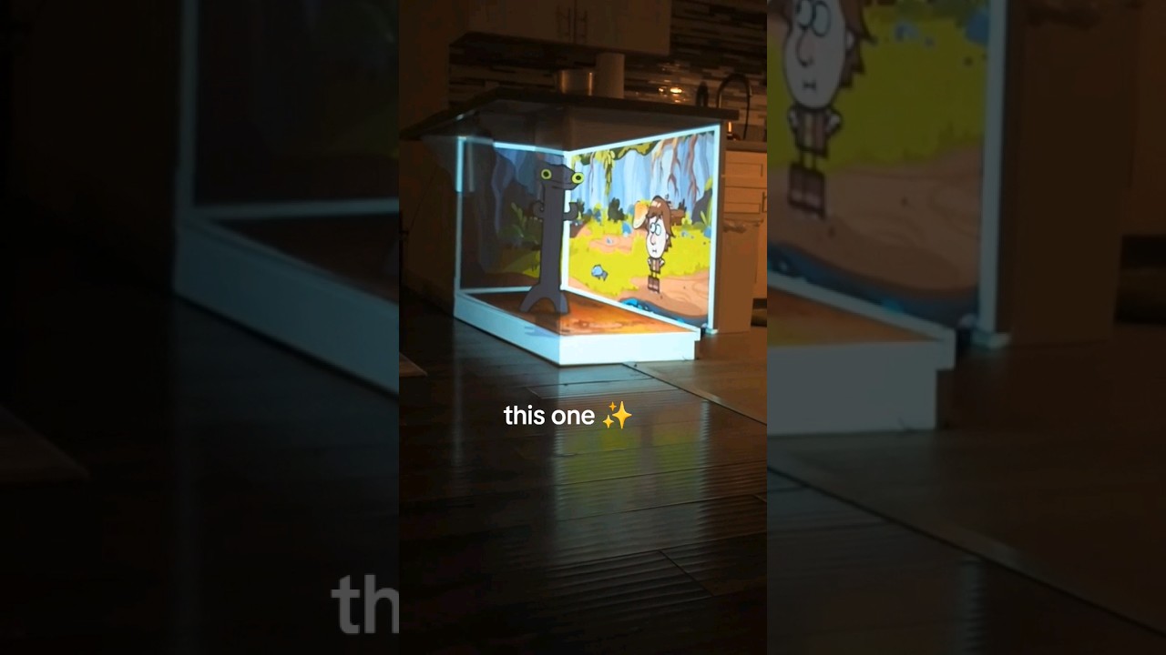 help how do I do this in 3d #toothless #aftereffects #opticalillusion #projectionmapping #projector