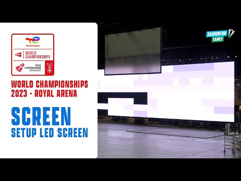 Badminton World Championships 2023 - LED screen setup