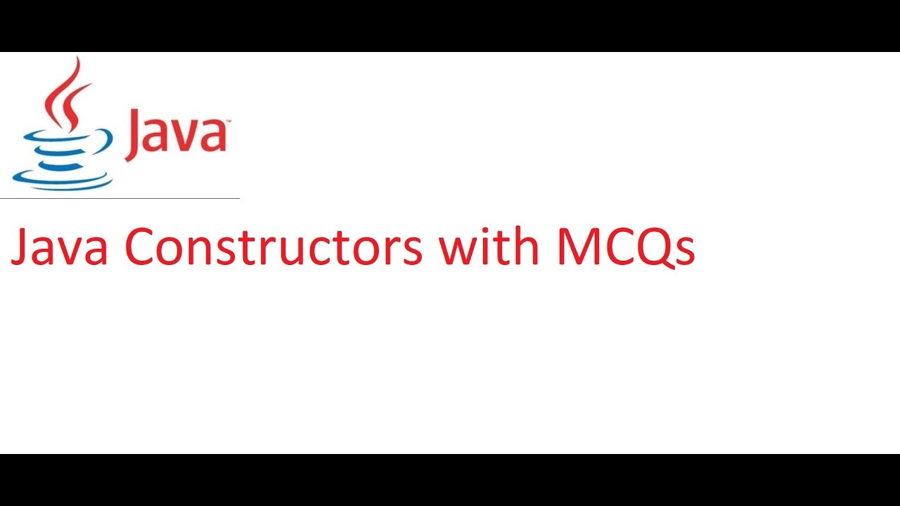 Java Constructors  with MCQs | Java Beam Channel| Core Java Interview Questions
