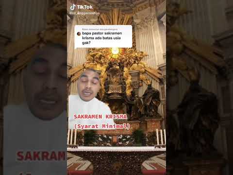 Syarat Minimal Menerima Sakramen Krisma