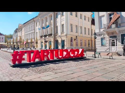 European Capital of Culture 2024 - Tartu Estonia-What to see in Tartu Old Town 4K #tartu #tartu2024