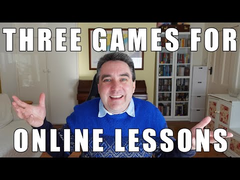 Three ONLINE GAMES for your English Lessons