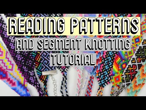 NORMAL PATTERNS & SEGMENT KNOTTING BRACELET TUTORIAL  [CC] || Beginner Friendly