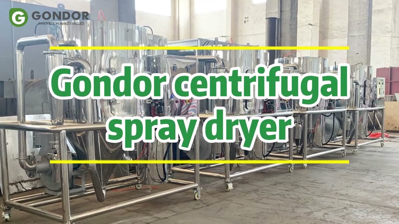 Transform Liquid to Powder with Ease | Gondor Centrifugal Spray Dryer Machine for Food Industry