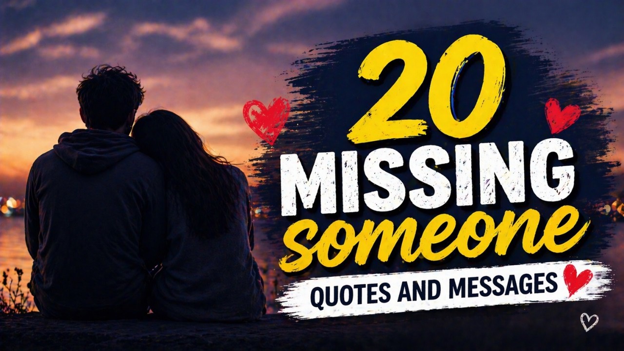 Best 20 Missing Someone Quotes and Messages 💔| Heart Touching Lines