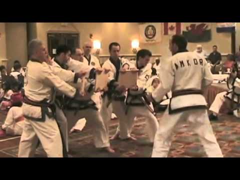 Triple Front Kick and Split Kick