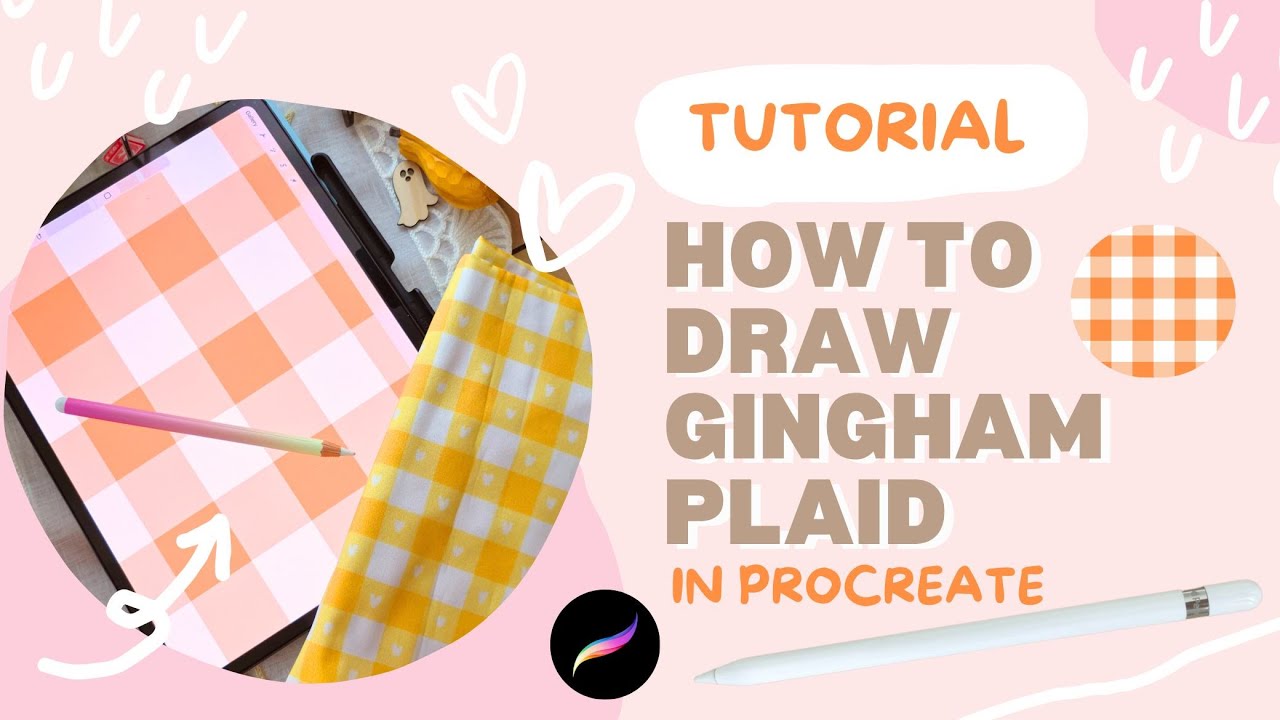 How To Make Gingham Plaid In Procreate | Seamless File! | Follow Along Tutorial