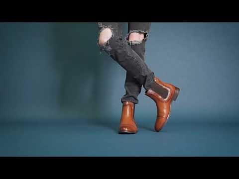 Frederick orchid brown chelsea boots by Polar Fox #conalfootwear #mensboots #boots #mensfashion