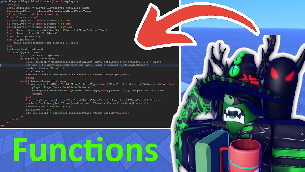 Roblox Beginners Scripting Tutorial #7 - Functions (2023)