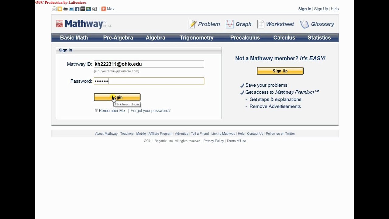 Introduction to MathWay Website