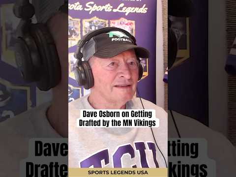 Football Veteran Dave Osborn on getting drafted by the MN Vikings in 1965 #nflplayer #nfl #mnvikings