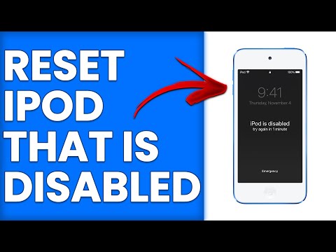 How To Reset iPod That Is Disabled (How To Unlock iPod That Is Disabled)