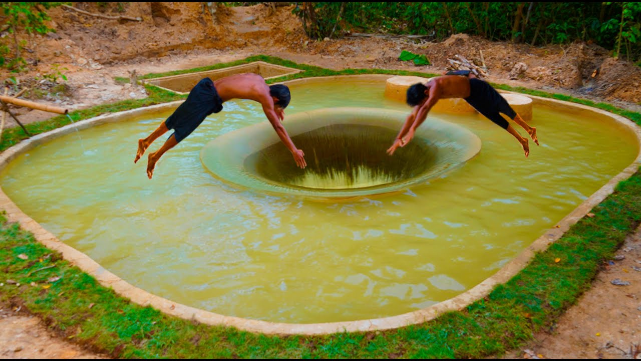 121 Days Building The Most Mysterious Deep Hole Underground Swimming Pool