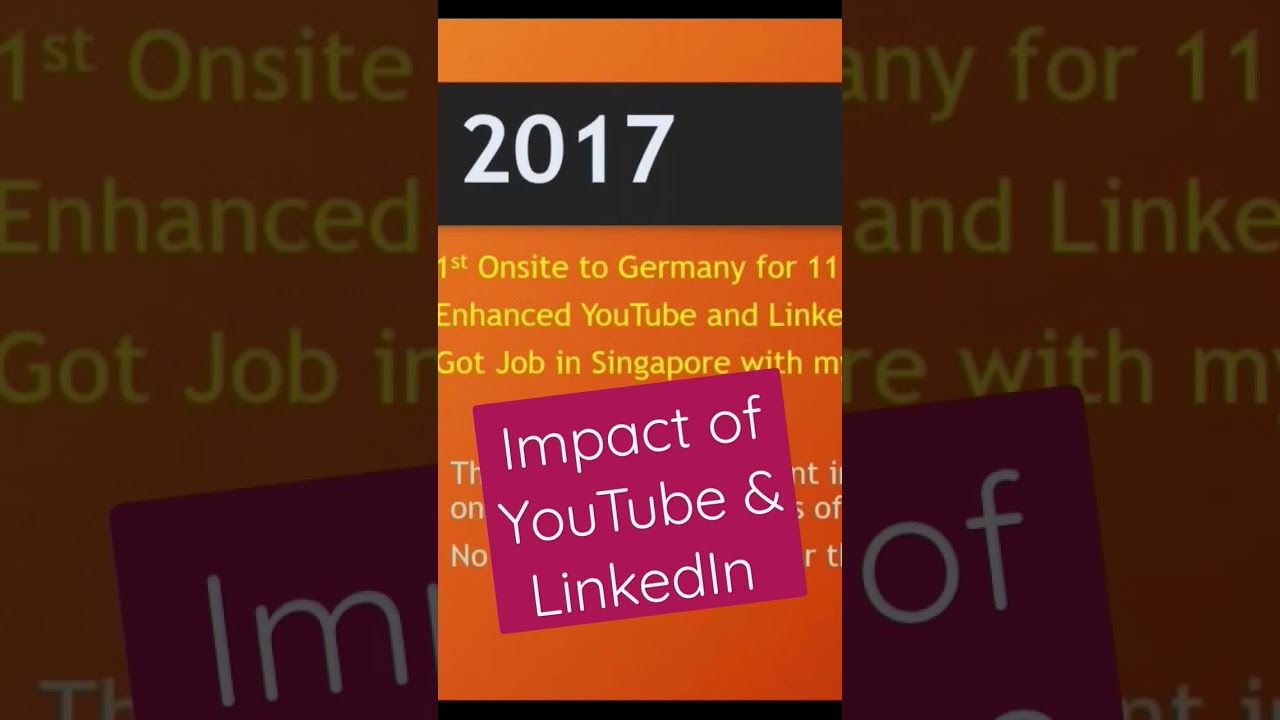 Impact of YouTube and LinkedIn on my career : Enhance your SAP Circle on LinkedIn