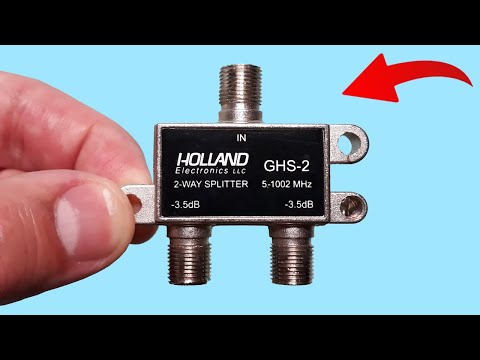 Turn Your Splitter Into A Powerful TV Antenna. How To Make A Powerful Antenna With A Signal Splitter