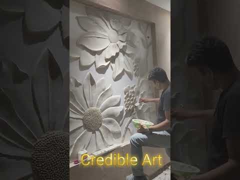 3D wall mural pop plaster of Paris #share #art