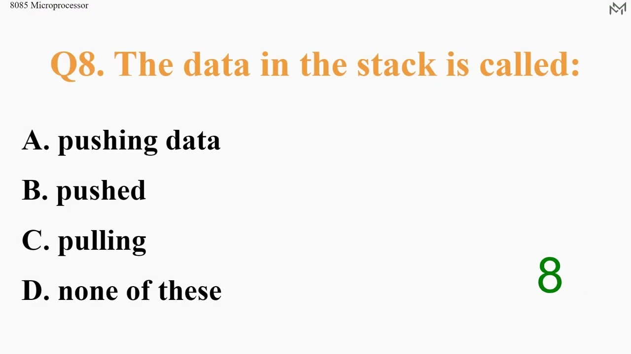 8085 Microprocessor important questions for exams